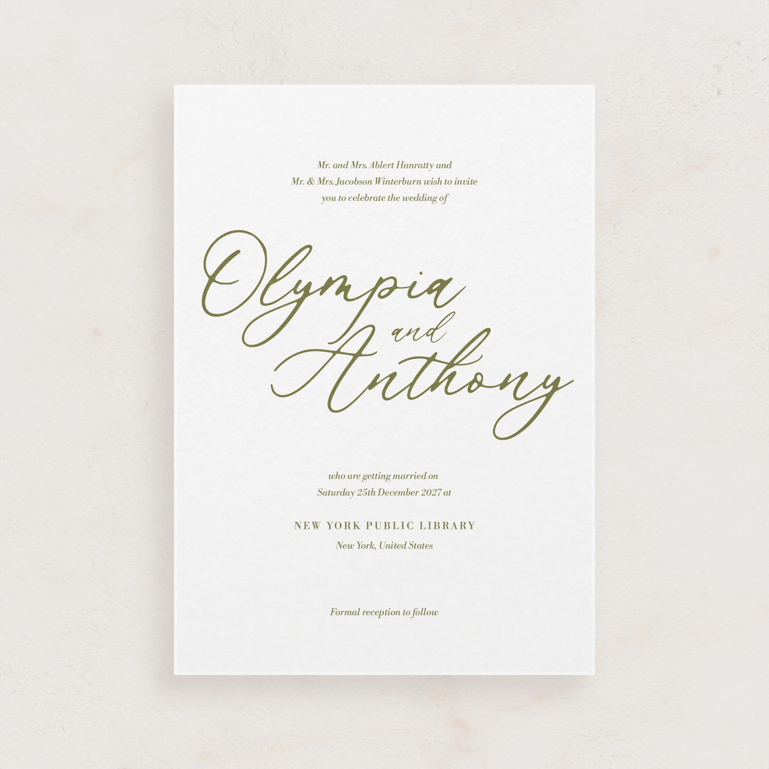 Formal Invitation Fonts