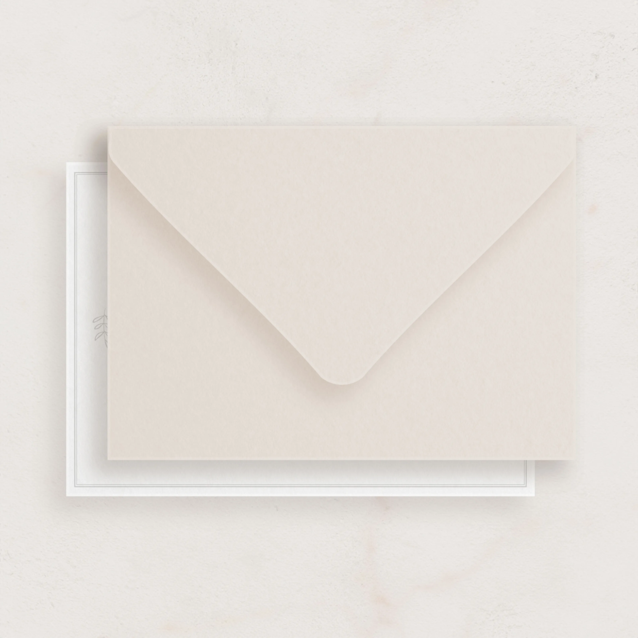 Cream Wedding Envelope • Story Amour