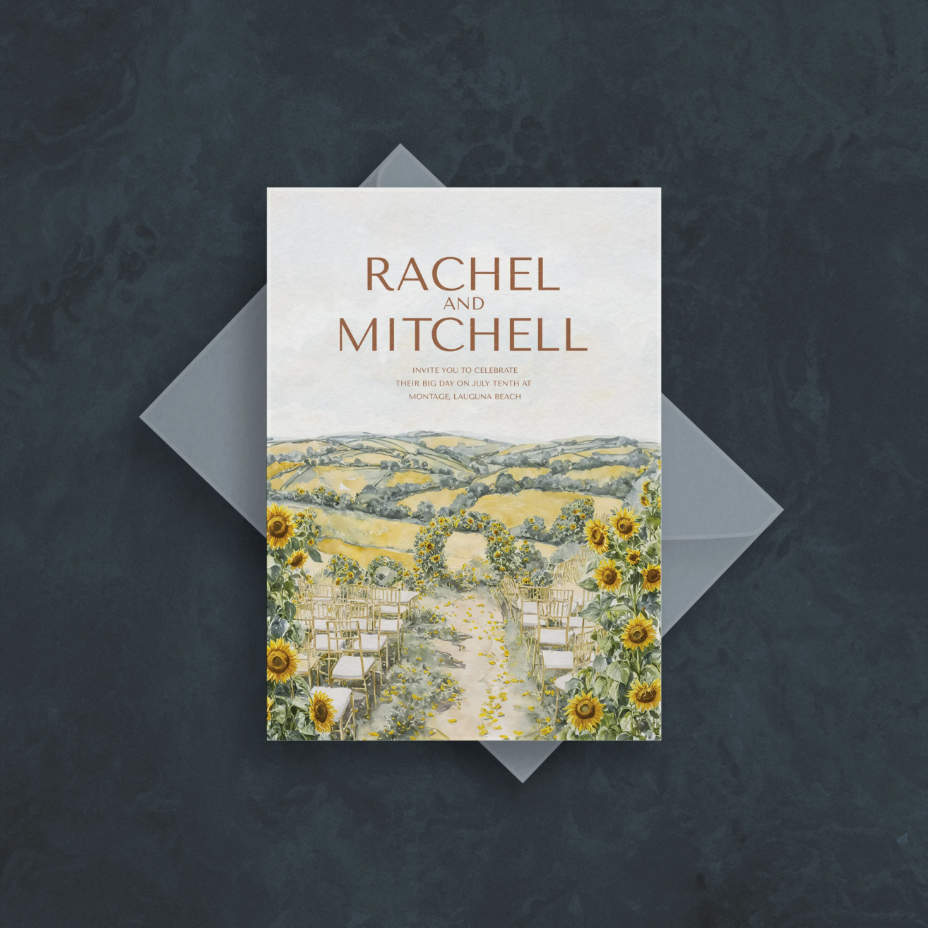 Flow Collection Wedding Invitation • Story Amour